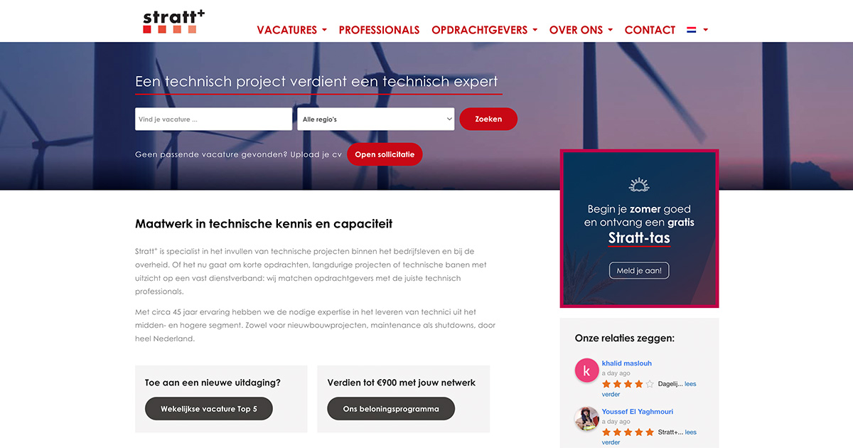 Stratt+ verbinden van vraag en aanbod op de technische arbeidsmarkt